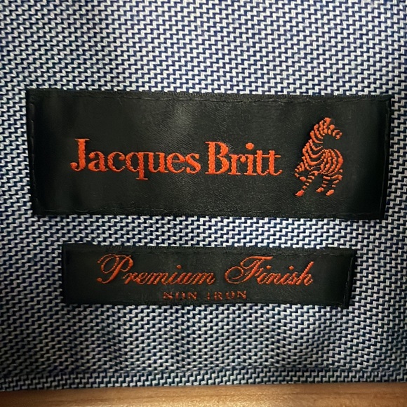 Jacques Britt | Shirts | Jacques Britt Premium Finish Cotton Noniron ...